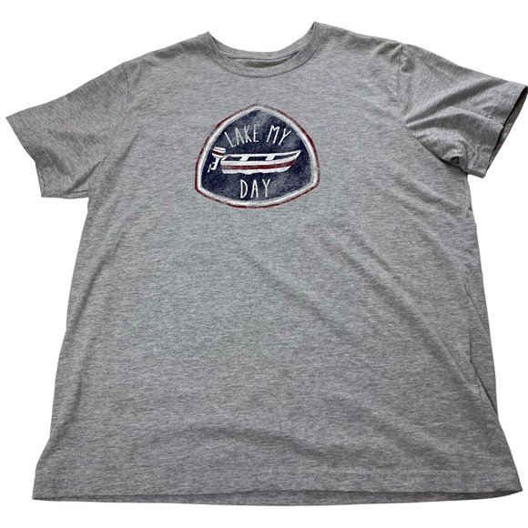 State of Mine | Shirts | State Of Mine Lake My Day Boat Graphic Gray ...